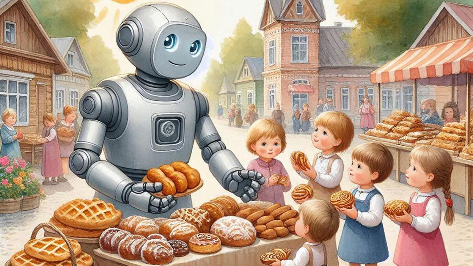 Сказка про робота, который научился печь печенье
