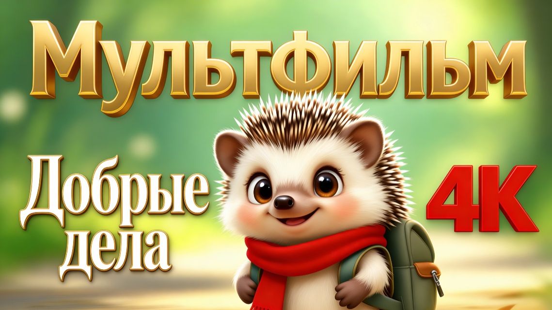 Добрые дела. Мультфильм для детей. 4К.