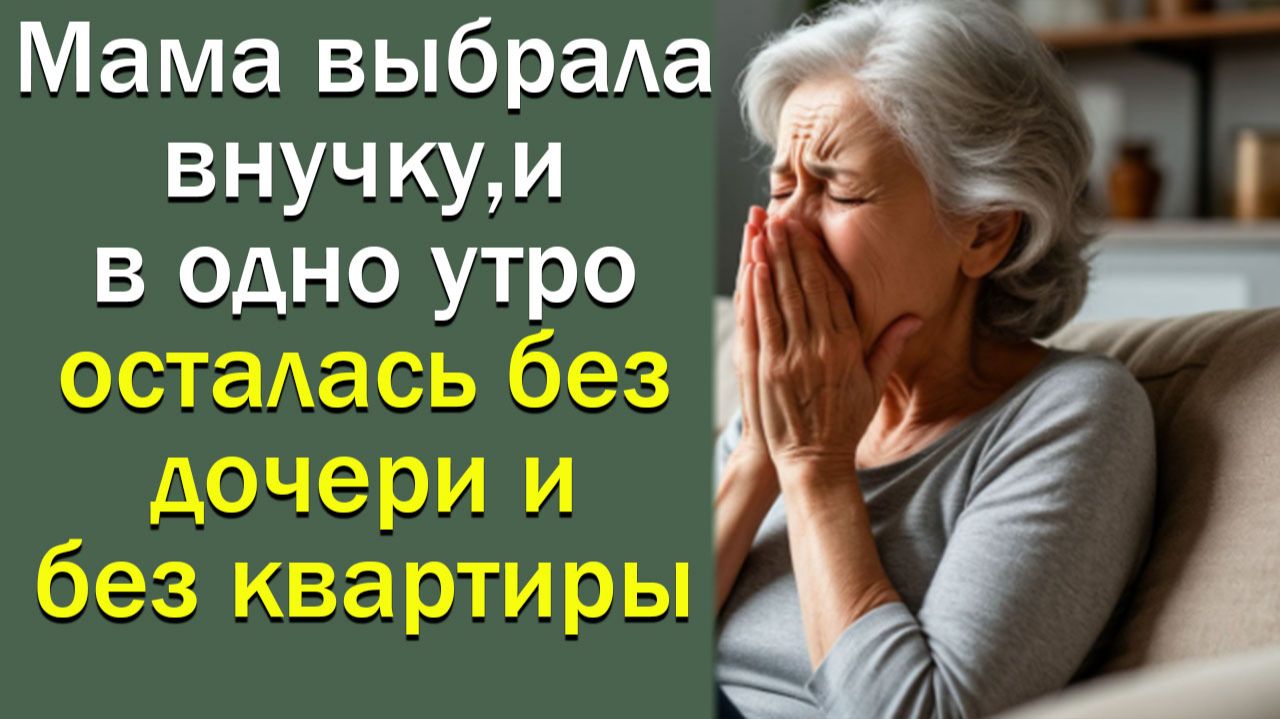 Мама выбрала внучку, и в одно утро осталась без дочери и без квартиры