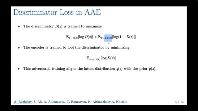 Генмодели 2026. Лекция 6. AAE, alpha-GAN.