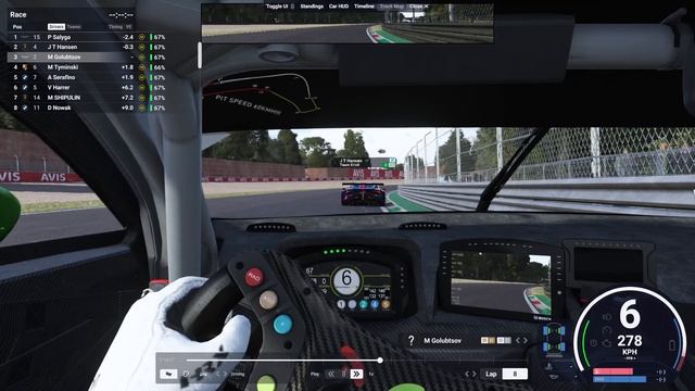 Le Mans Ultimate LMGT3 Aston Martin Monza (Curva Grande) - когда нервы на пределе