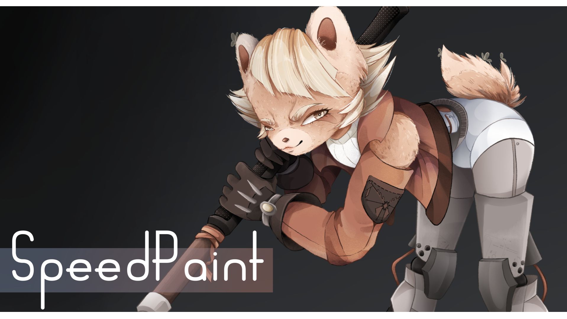 SpeedPaint // Cyber bear [Krita]