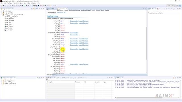 FPGA ZYNQ Video Tutorial - AX7010 AX7020 Tutorial - SDK Experiment 05_PL-side AXI GPIO Usage
