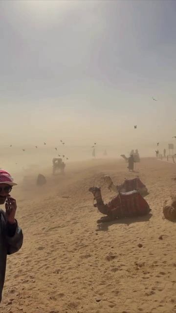 Хамсин — это сухой, изнуряюще жаркий южный ветер, переносящий песок и пыль, дующий из пустынь Северн