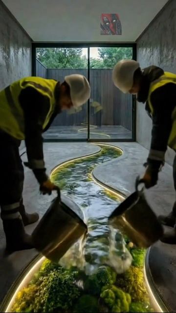 Потрясающее, зелёное, эпоксидное покрытие пола в ванной комнате 🙀🫶🤯