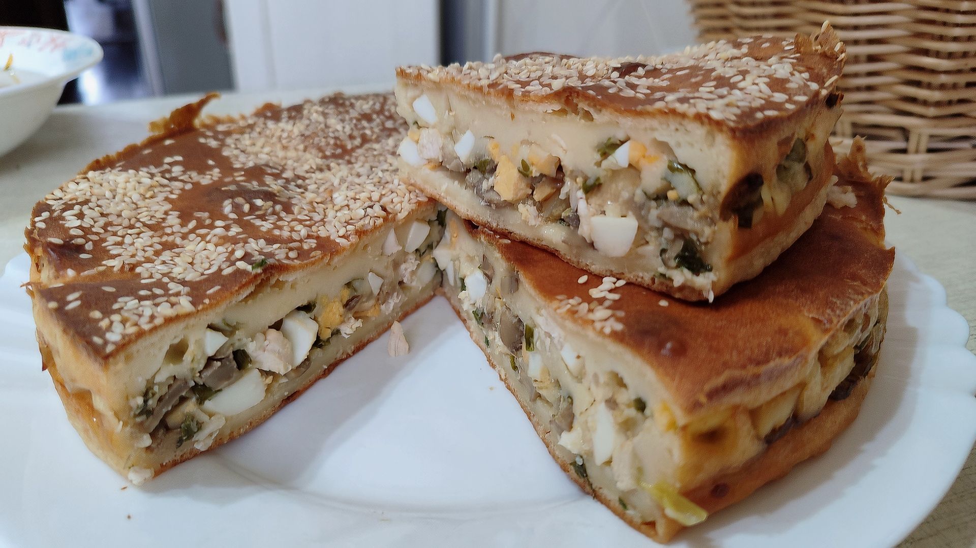 Ем вкусные пироги и худею, сегодня пирог с курицей и грибами