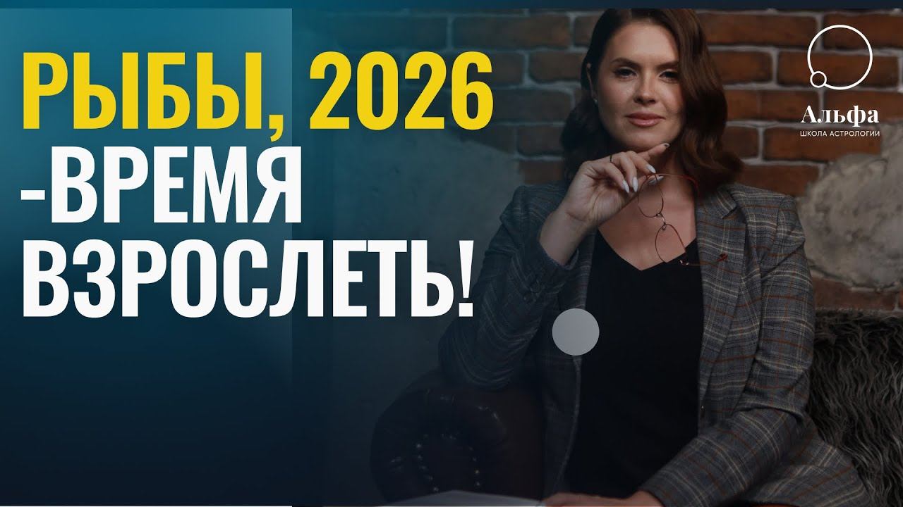 Рыбы, пора взрослеть в 2026 м! Гороскоп для знака Рыб - Татьяна Калинина и @Cryptofriends