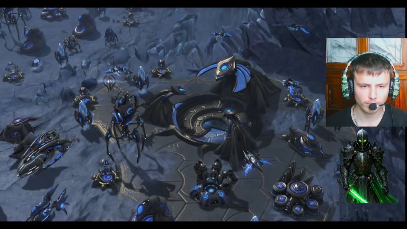 тёмный рыцарь прошёл 8 голову перехват. в StarCraft II. 8 серия.