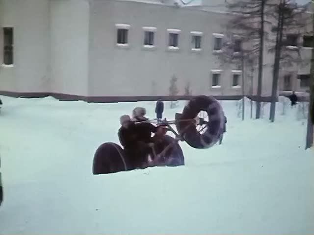 1988 год. Тюмень. Клуб "Вездеход". Испытания внедорожников на шинах низкого давления.