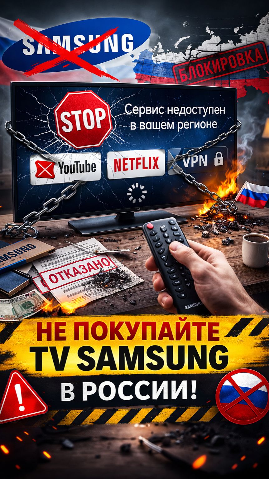 Не покупайте телевизоры Samsung!!!!
