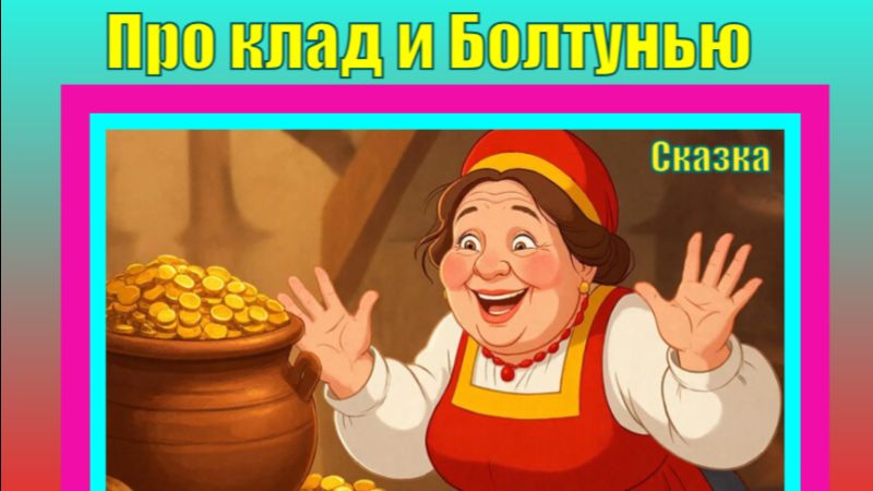 Про клад и Болтунью. Русская народная сказка. Мультик.