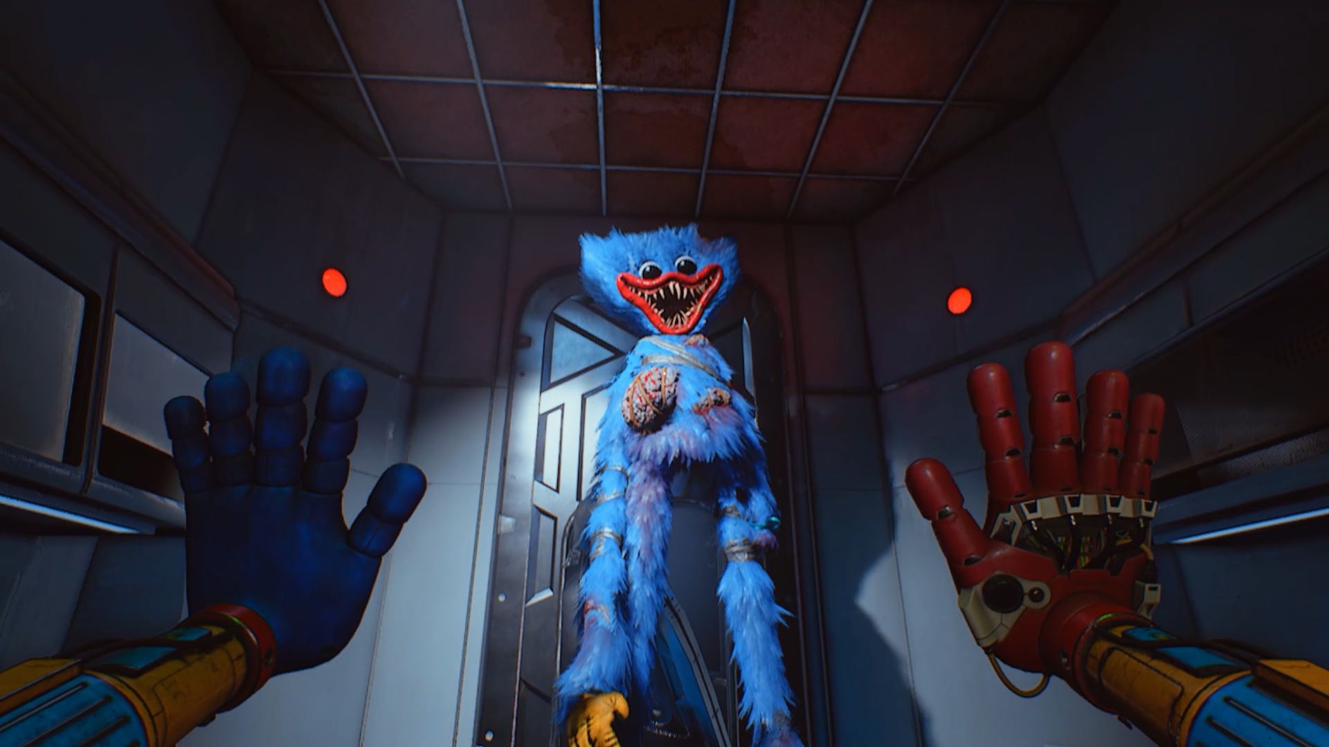 Huggy Wuggy  - Первое появление и Скример |  Poppy Playtime Глава 5