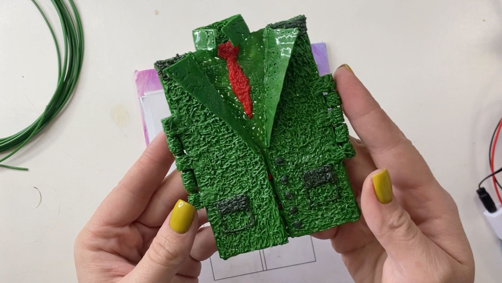 Рисуем 3D ручкой. Трафарет "Открытка 23 февраля"