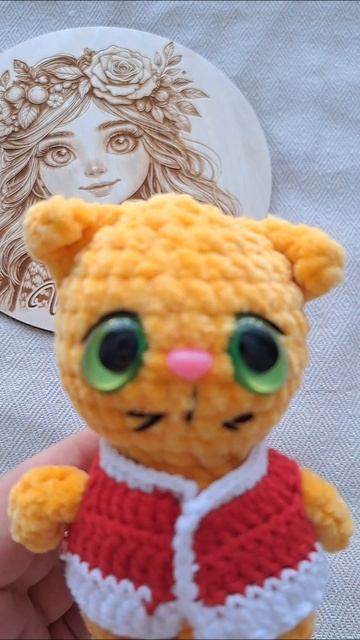 Отчет 7 "Котик в русском стиле" СП "Вязание - это серьезно"