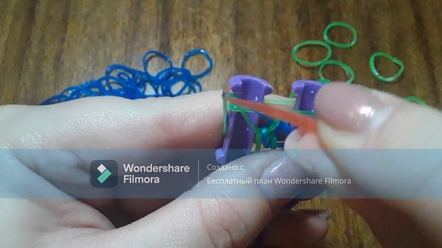 Плетём браслет "Чешуя дракона" на рогатке