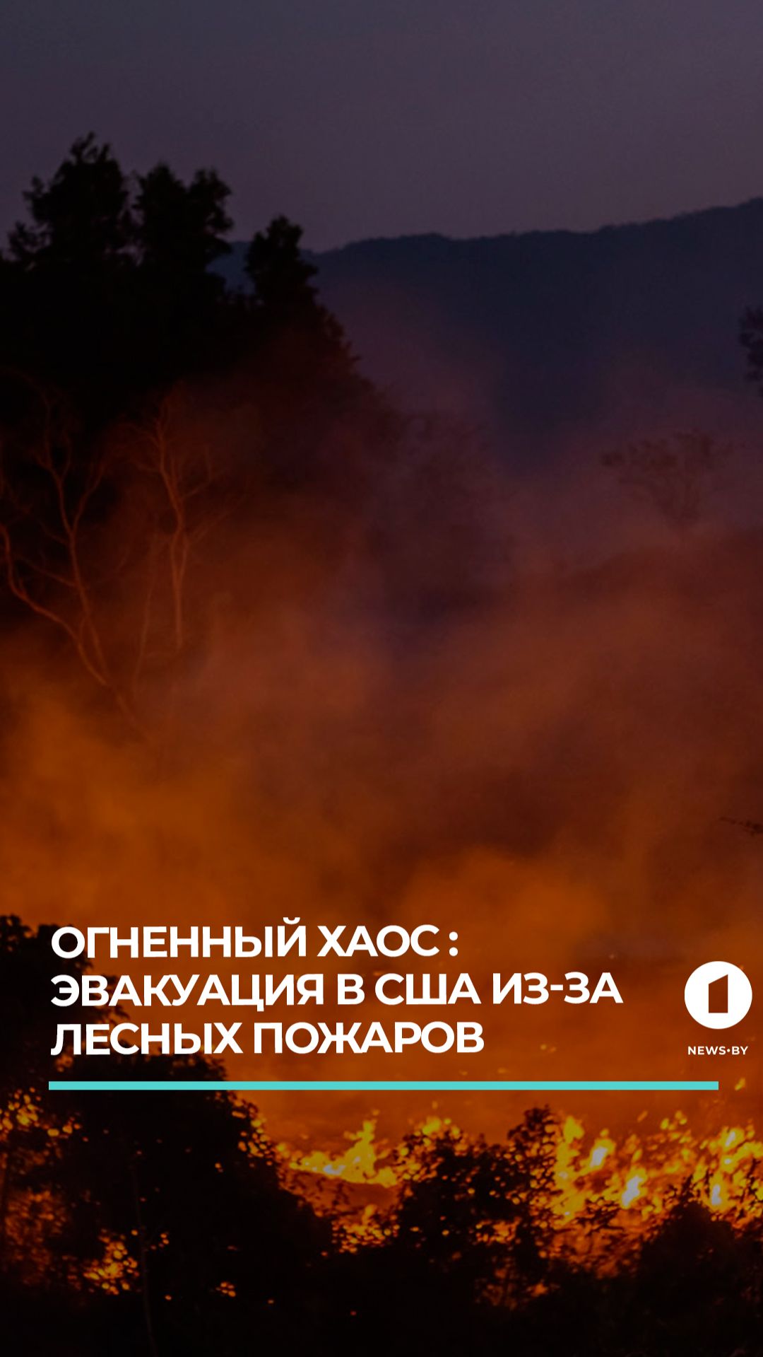 В США бушуют мощные лесные пожары