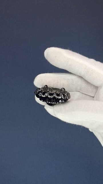 Украшение пришивное с черным камнем. Артикул 03303