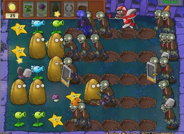 Неудержимые зомби прорывают мощную оборону.