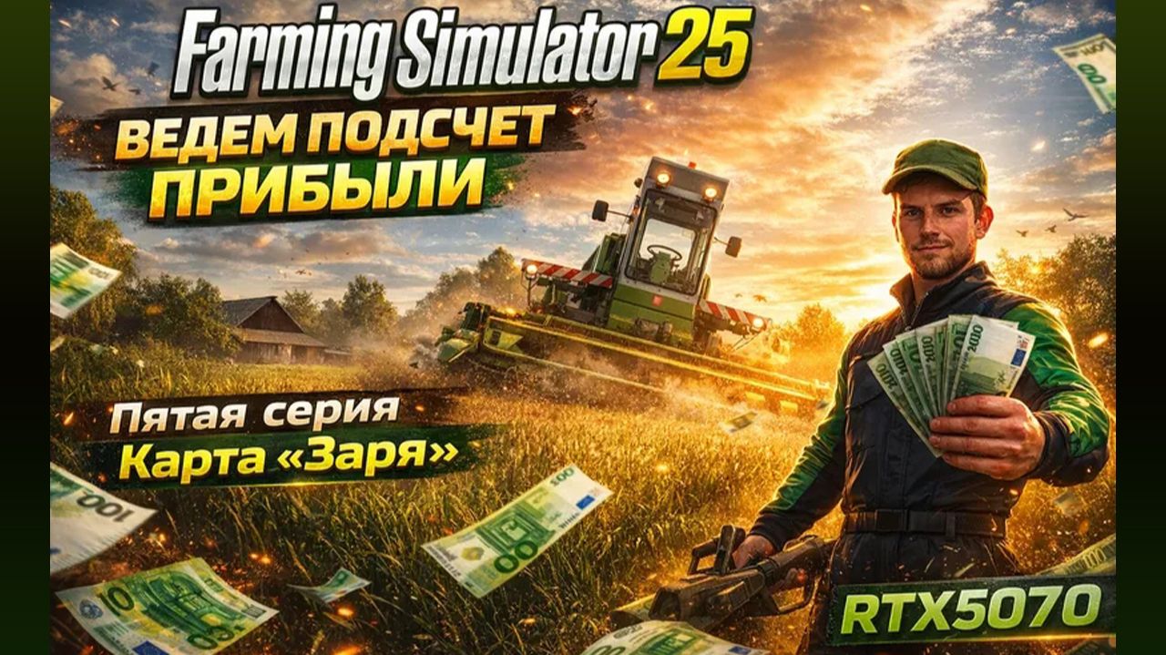 Farming Simulator 25►ведем подсчет прибыли ►пятая серия ►Карта «Заря»