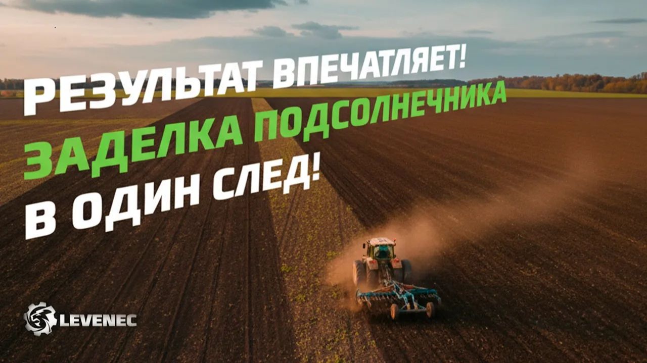 В один след ! Заделка подсолнечника БДЛ LION 5x2ПС #сельско