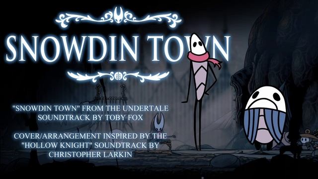 "Snowdin town" в стиле Hollow Knight от Strawberry Flavored Demon