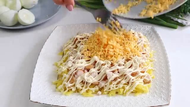 Нежный Салат "Облачко" Покорил всех ,кто пробовал!