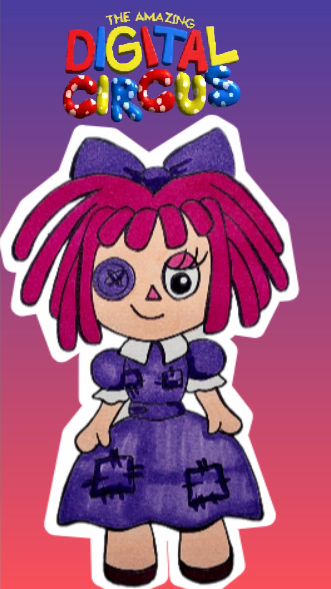 Как нарисовать Рагату из Удивительный цифровой цирк