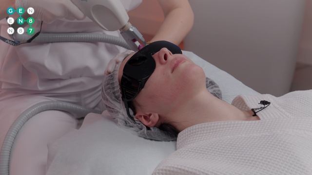 Лазерная шлифовка лица IPixel на аппарате Harmony XL | сеть клиник косметологии GEN87