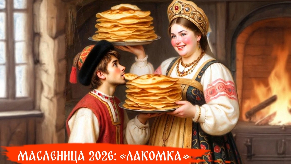 Масленица. Третий день-Лакомка! К теще на блины. Трогательная музыкальная открытка.