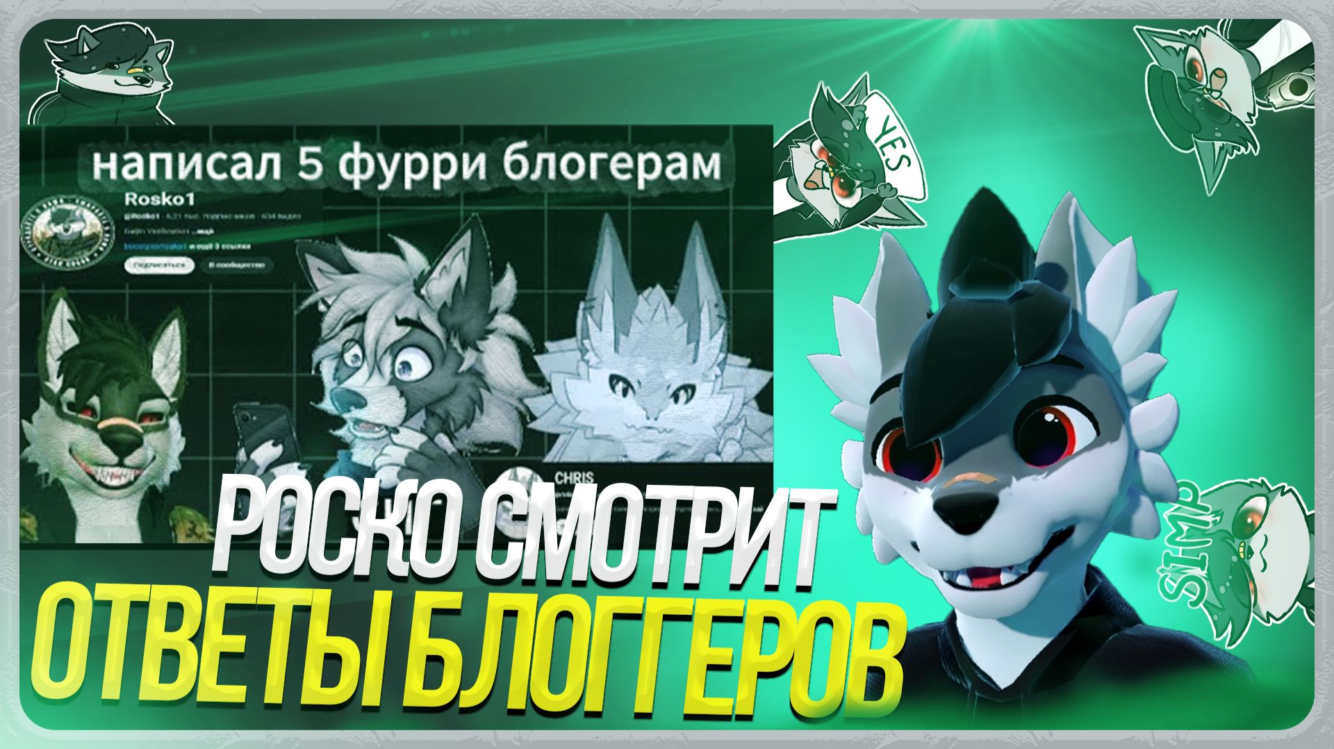 🐺 Роско смотрит mailo - Спросил у фурри-блогеров 3 личных вопроса