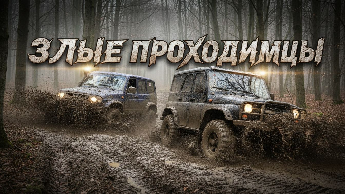 Первый выезд в 2026г. МонстроУАЗы, Патрол на БиТурбо, спортивные нивы на сложном бездорожье!
