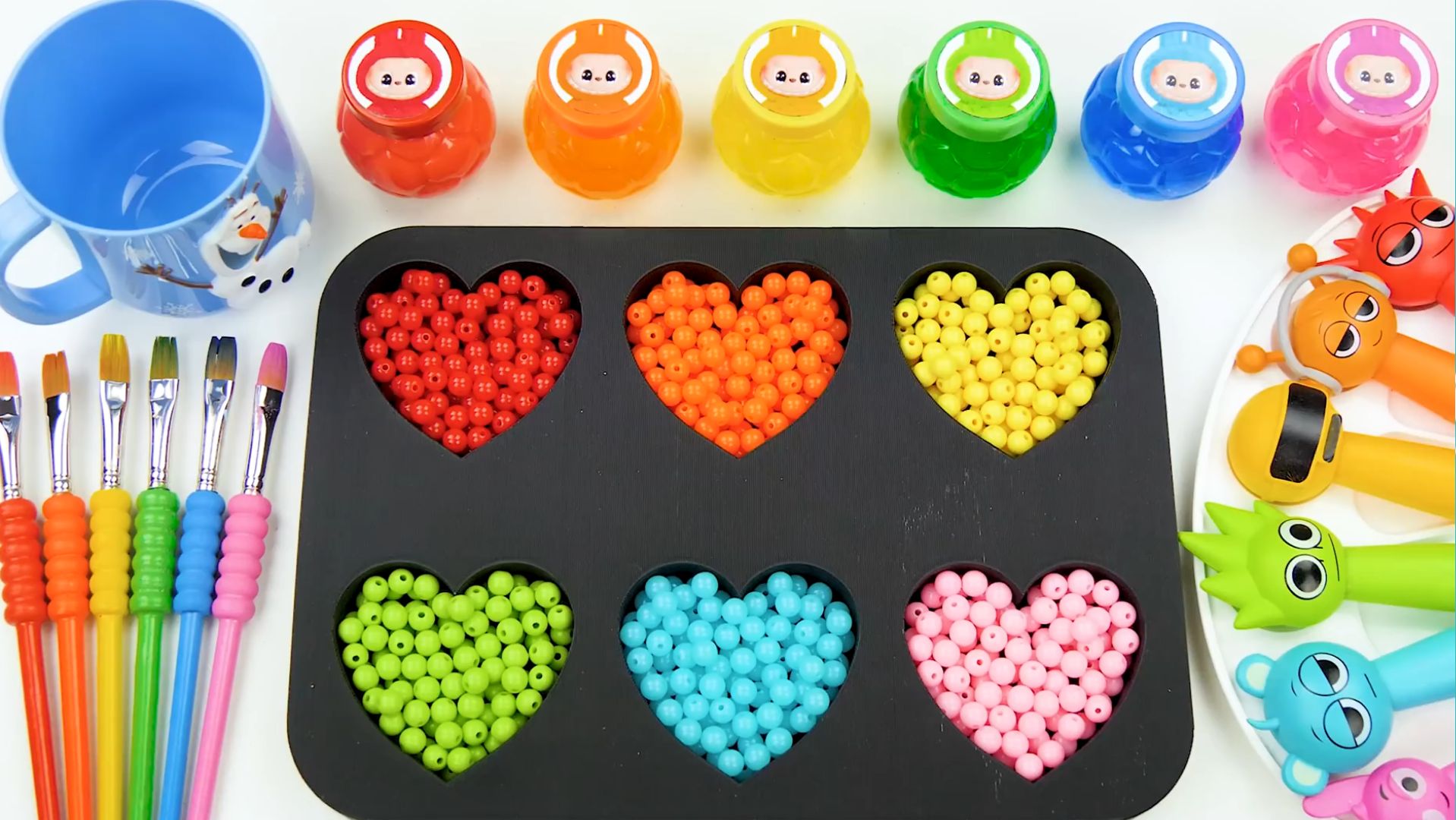 Мультики для детей | Цветные слаймы — залипательное смешивание Спрунки