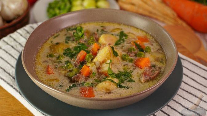 УТИНЫЙ СУП С СЫРНЫМИ КЛЁЦКАМИ