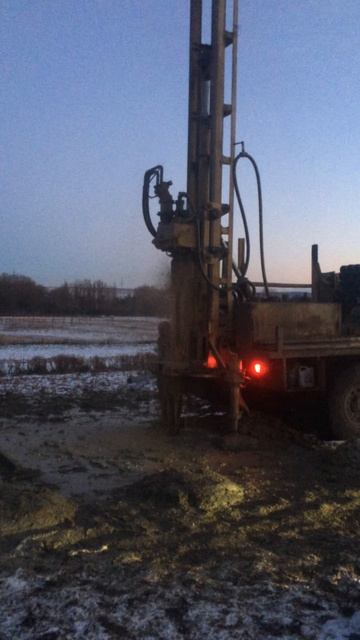 Бурение скважины Белогорский район, пгт Зуя, 14.12.2024