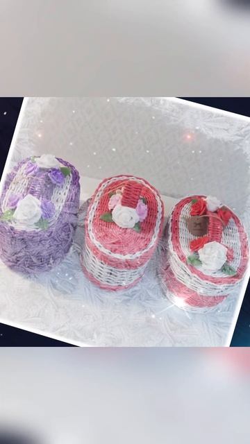 Мои готовые изделия из бумажной лозы