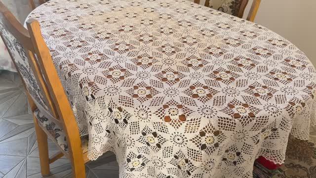 Моя "кружевная история": скатерти и салфетки крючком.