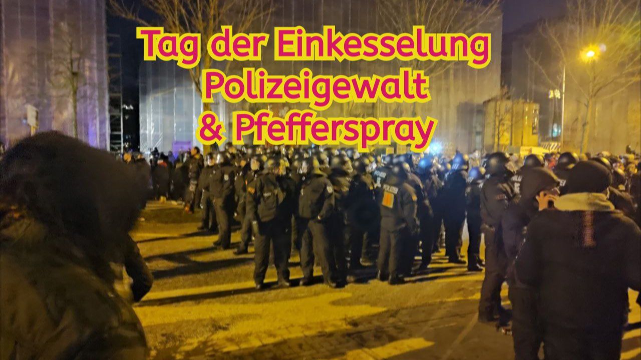 🚨17.01.2022- Rostock💥Kessel💥Polizeigewalt 💥Pfefferspray💥"Der Film"🎥