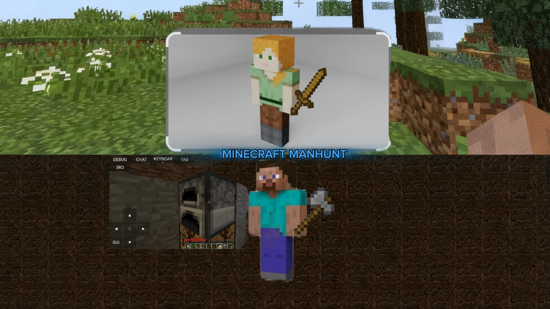 МАЙНКРАФТ МЭНХАНТ НА ВЕРСИИ 1.12❗(1 часть, 1 охотник)