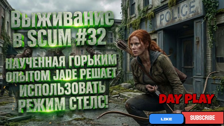 Выживание в SCUM #32 НАУЧЕННАЯ ГОРЬКИМ ОПЫТОМ JADE РЕШАЕТ ИСПОЛЬЗОВАТЬ РЕЖИМ СТЕЛС !!!