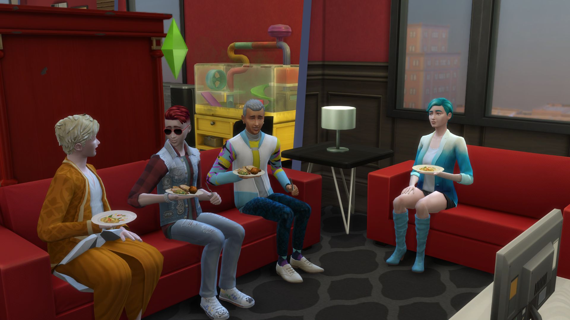 Not So Berry.  The Sims 4. Красный №4  День Рождения и Праздник урожая.