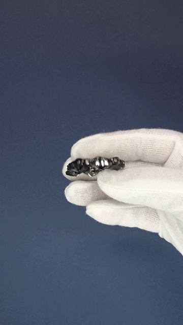 Украшение пуговица темный никель Артикул 02846