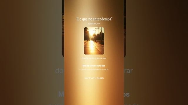 “Lo que no entendemos”