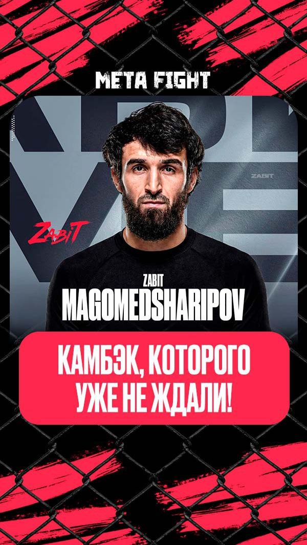 Забит ГОТОВИТСЯ ВЕРНУТЬСЯ В UFC? Камбэк Магомедшарипова в единоборства