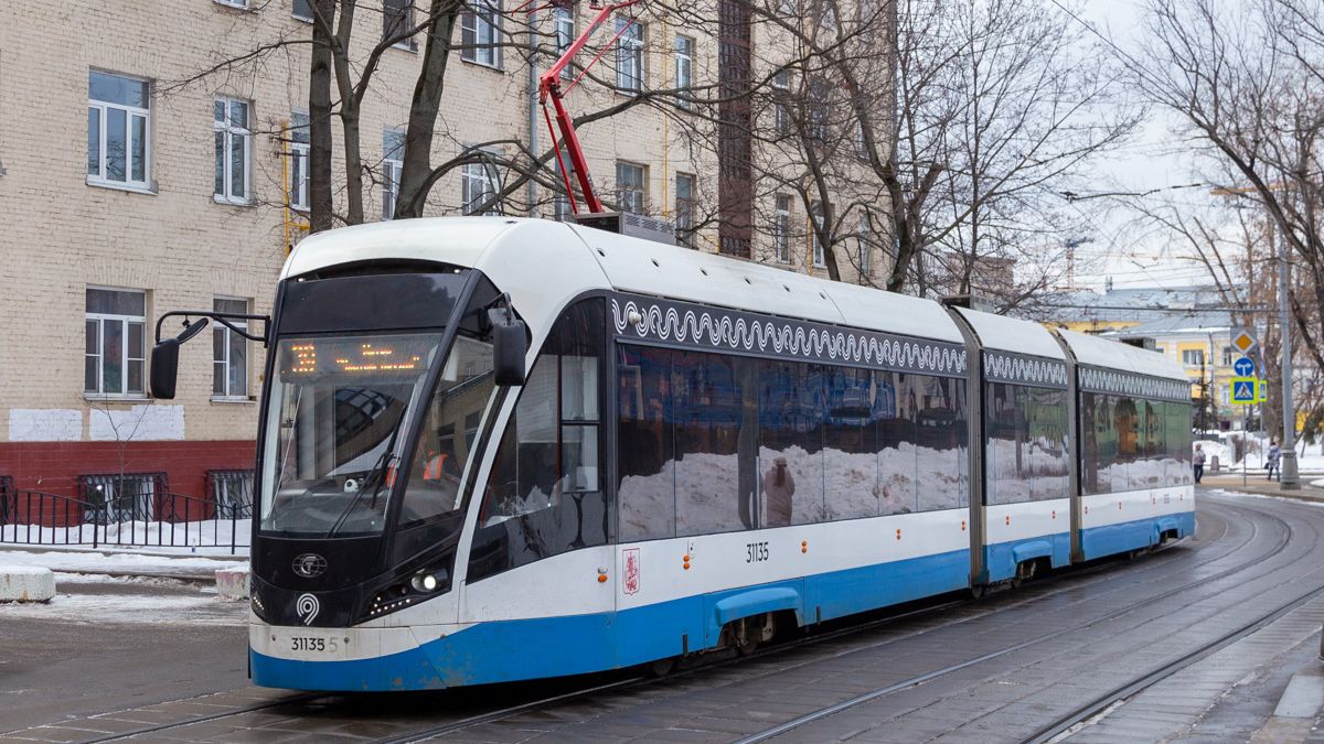 Поездка на Новогоднем трамвае Витязь МОСКВА по маршруту №39 (м. Университет - м. Чистые пруды)