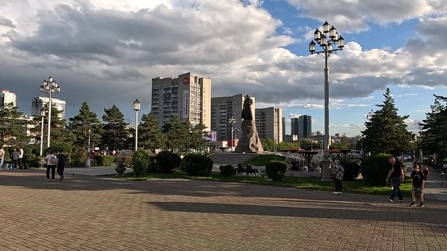 Памятник Ерофей Хабаров у вокзала в Хабаровск 🇷🇺 #russia #travel #love #history #khabarovsk