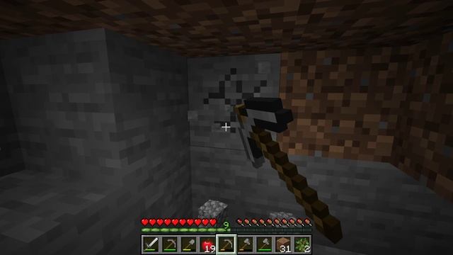 MINECRAFT выживание добываю булыжник часть 17