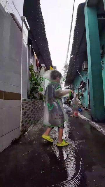 Дождь во Вьетнаме. Азиатский ливень. #Vietnam #travel #family #asiantravel #набайке