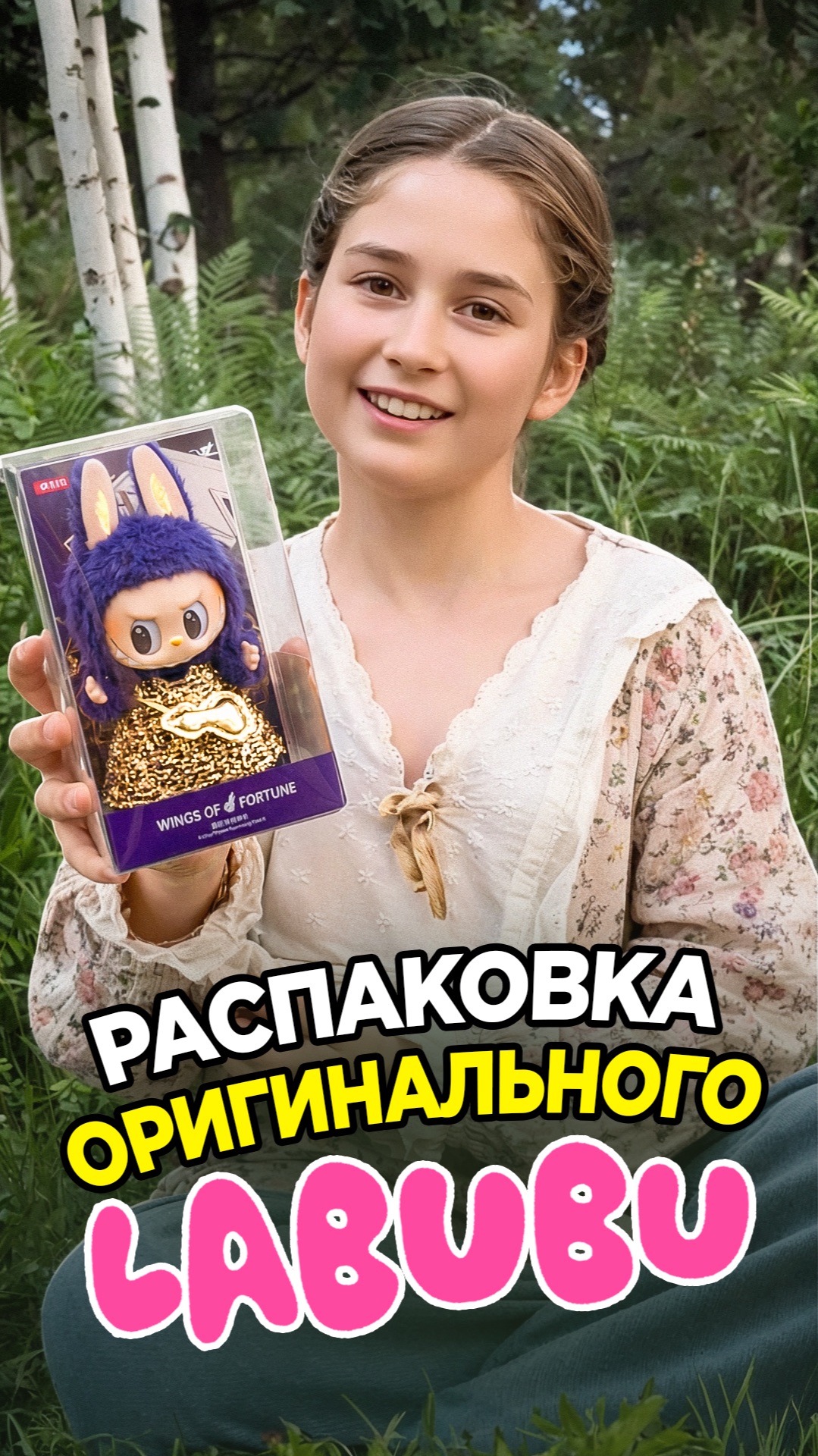 Распаковываю Лабубу Wings of Fortune