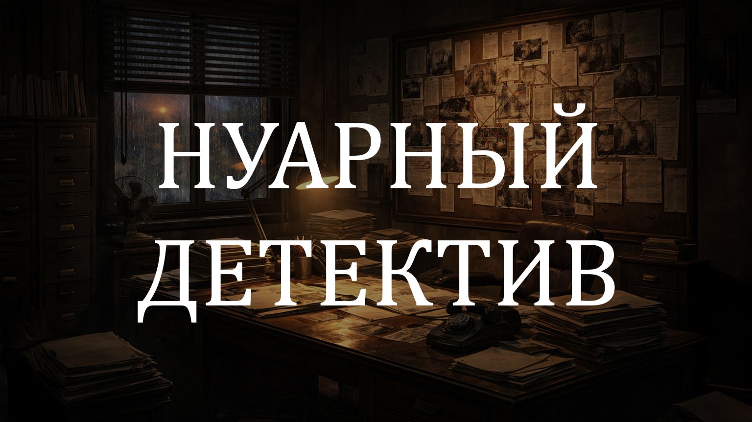 Noir Detective Soundtrack 5 часов 🌒 Тёмный кабинет частного детектива