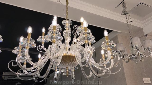 Люстра NEWPORT 8576+12/C gold